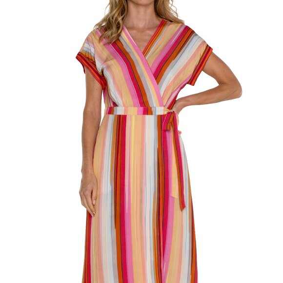 Liverpool | Dresses | Nwt Liverpool Dolman Wrap Front Midi Dress In ...